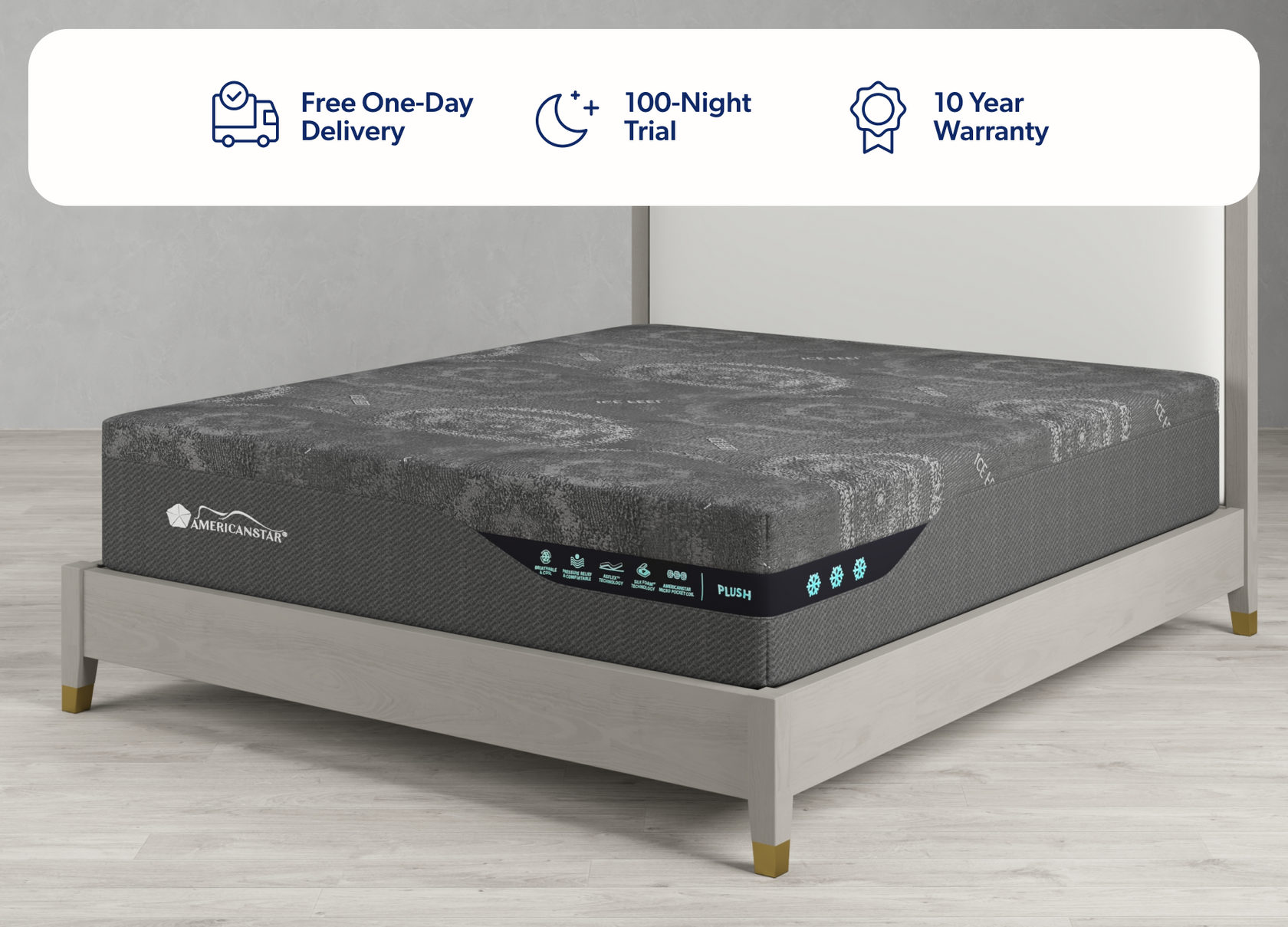 14" Presidential Luxury Plush Hybrid Mattress | Mattress King